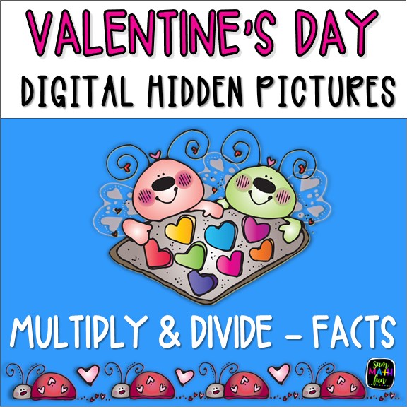 Google Slides™ Valentine Hidden Picture | Multiplication Division ...
