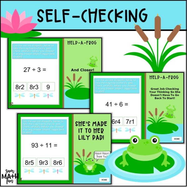 Division With Remainders Digital Drills Resources Games for 4th Grade ...