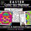 Easter Color by Number Worksheets - Sum Math Fun