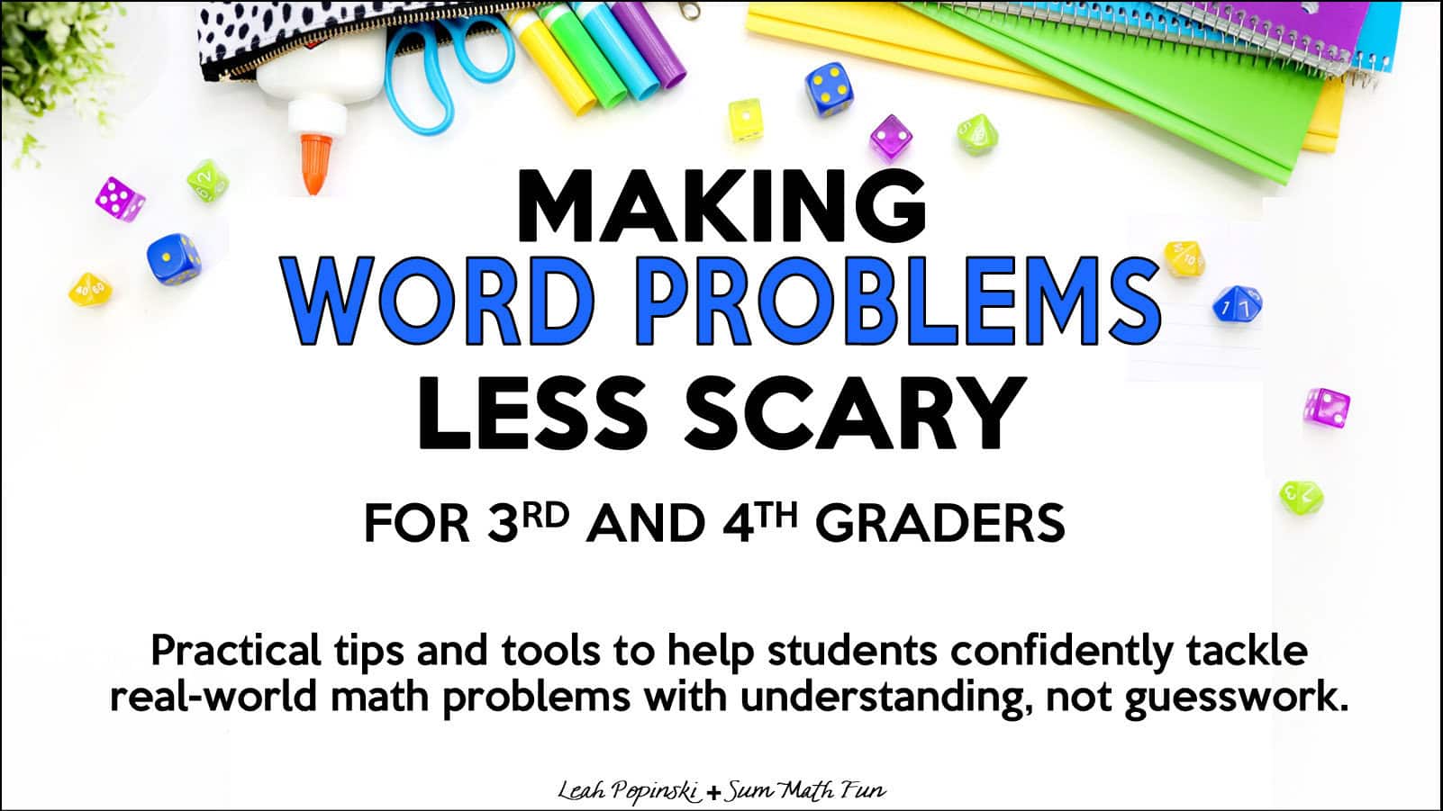 Word Problem Strategies + Tools for 2nd–4th Grade Math Teachers